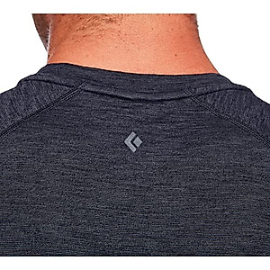 Black Diamond Mens Rhythm Short Sleeve Tee Shirt, Black, Medium