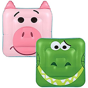 SwimWays Disney Pixar Inflatable Floating Pool Drink Holders, Toy Story Alien Mash-Up (6 Pack)