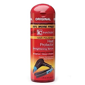 Fantasia High Potency IC Heat Protector Straightening Serum, Hair Polisher, 6 oz.
