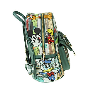 Mickey Mouse and Friends 11" Faux Leather Mini Backpack - A20520