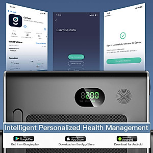 Goplus 2 in 1 Folding Treadmill, 2.25HP Under Desk Electric, Installation-Free, with Bluetooth Speaker, Remote Control and LED Display, Walking Jogging Machine for Home/Office Use (Silver)