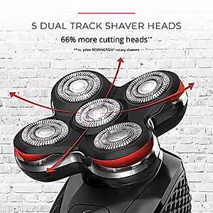 Remington Balder Pro Head Shaver, Cordless, 100% Waterproof, Black