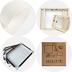 Floral Canvas Wall Art,Canvas Print Pink Tulips for Wall Decor, Framed and Stretched 4 Panels Elegant Flowers Canvas Prints (01 Pink Tulip)