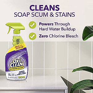 Kaboom Shower, Tub & Tile with the power of OxiClean Stainfighters, 32oz. Bathroom Cleaner