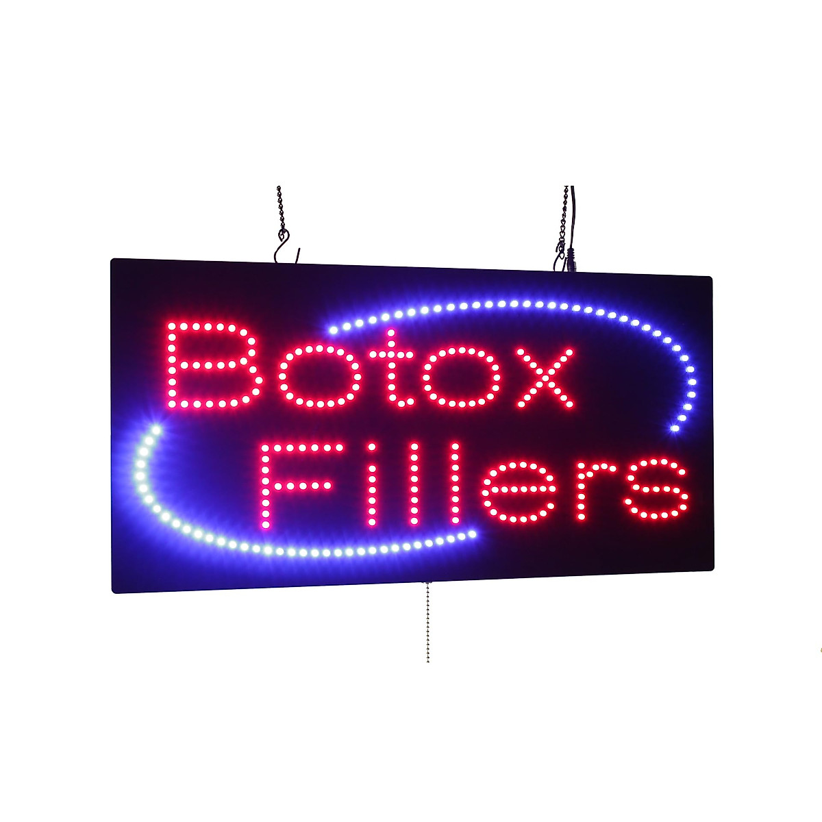 Botox Fillers Sign, 24"x12", 60x30cm, TOPKING, Signage, LED, Bright, Open, Signboard, Display, Grand Opening, Gift