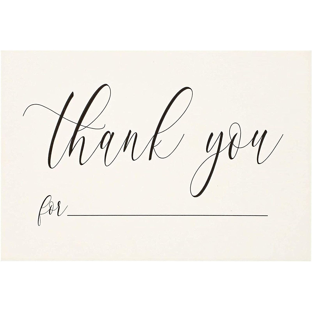 Mini Blank Thank You Gratitude Note Cards with Envelopes (3.7 x 2.5 In, 48 Pack)