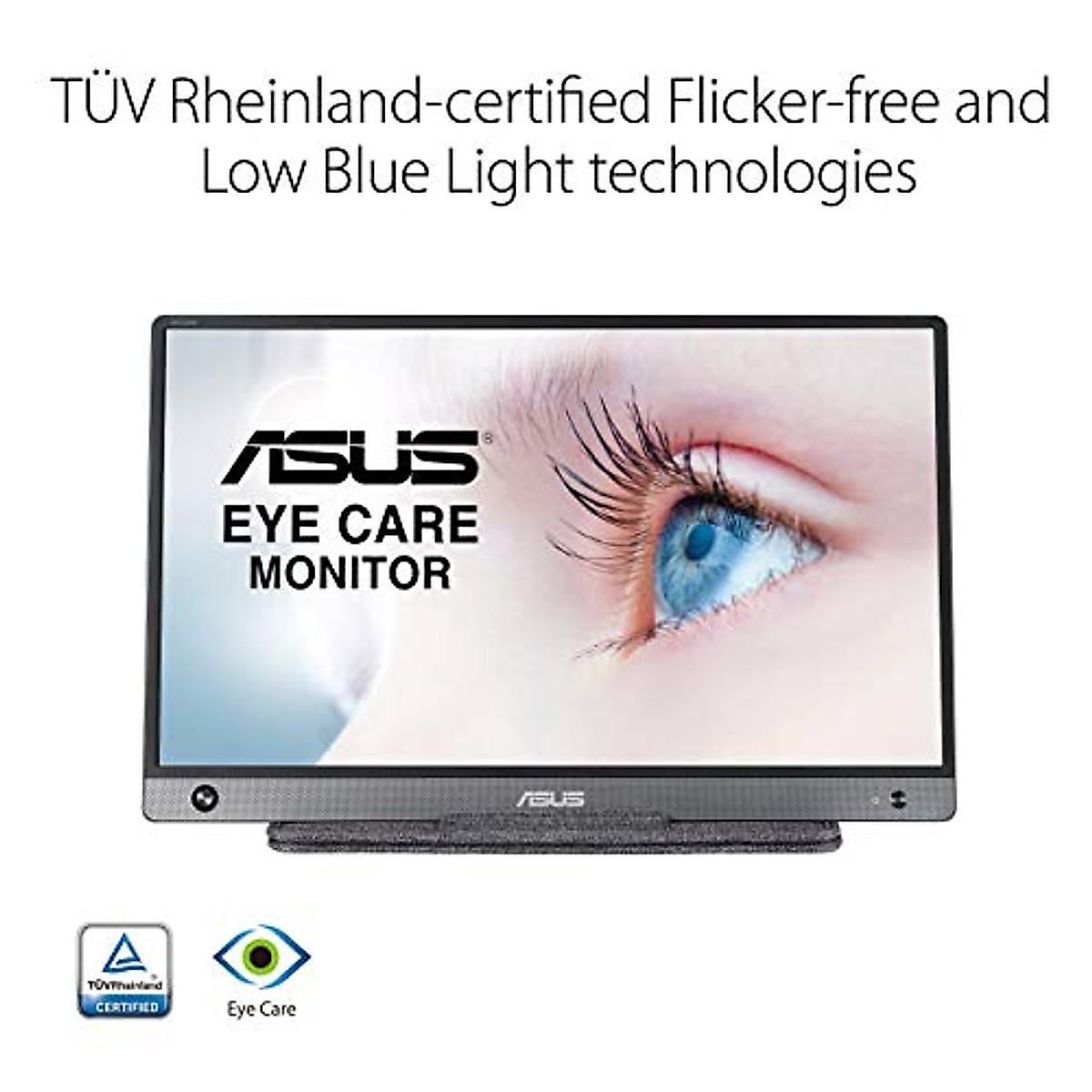 ASUS ZenScreen 15.6” 1080P Portable USB Monitor (MB16AH) - Full HD, IPS, USB Type-C, Speakers, Micro-HDMI, Eye Care, Speakers, Tripod Mountable, Anti-Glare Surface, Protective Sleeve, 3-Year Warranty