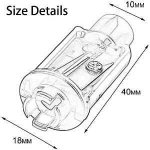 Aogwat Electric Pencil Sharpener Blade, Suitable for No.2/Colored Pencils(6-8mm)/School Pencil Sharpener/Classroom/Office/Home 4Pcs/Set（Black）