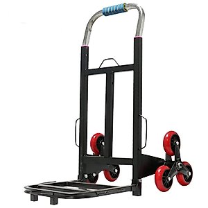 MTYLX Hand Pull Heavy Cart,Folding Trolley Climbing Stair Cart Luggage Trolley Handling Trailer Pull Goods Portable Grocery Cart Suitable for Many Road Surfaces for Luggage, Travel, Auto, Moving and