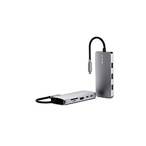 Juiced Systems BizHUB Pro - USB-C Multiport Gigabit Ethernet HDMI Adapter