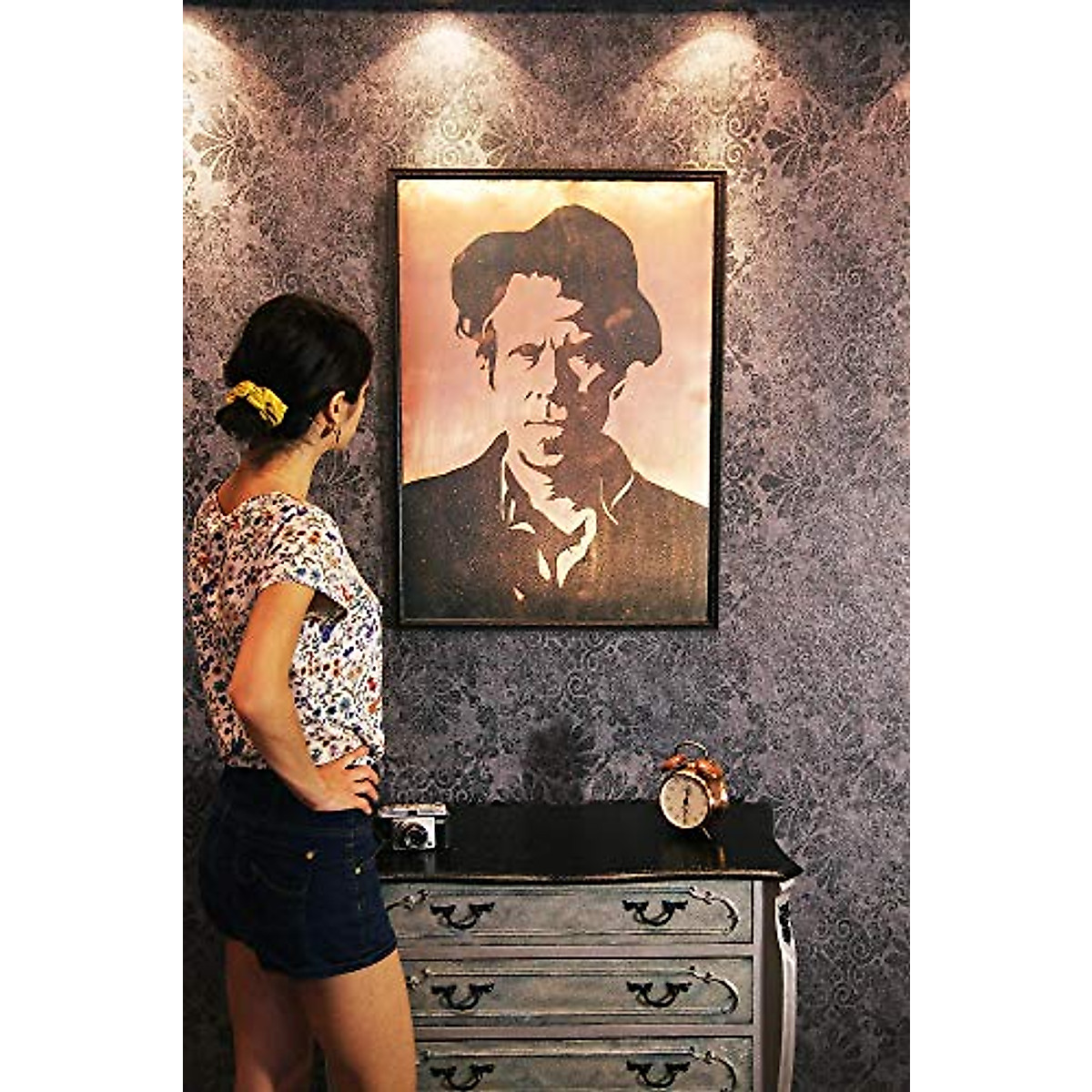 Tom Waits Wall Art. Portrait, Music Lover Gift, Metal Artwork. A Groundbreaking New Way to Display Your Preferred Art on Brass or Copper. Bar, Restaurant Decor, Poster, Man Cave