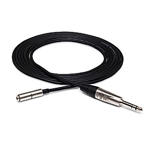 Hosa HXMS-005 REAN 3.5 mm TRS to 1/4" TRS Pro Headphone Adaptor Cable, 5 Feet