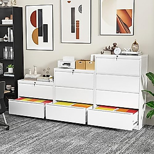 INTERGREAT White Two Drawer Lateral File Cabinets