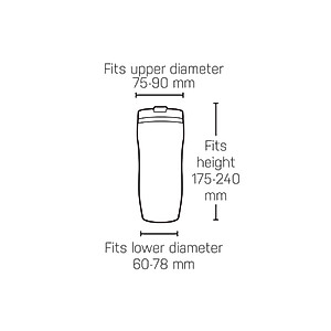 Topeak Modula Java Bottle Cage, Black, 9.4 x 9 x 19.4-21 cm