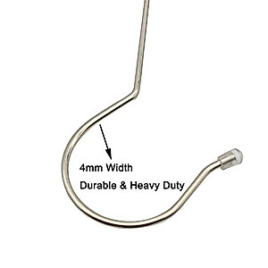 Maydahui 6PCS Extra Long 12" S Shaped Hooks Large Size Stainless Steel Metal Hooks for Bird Feeder, Plant Hanger, Tree Branch Hook, Clothes, Outdoor Lights