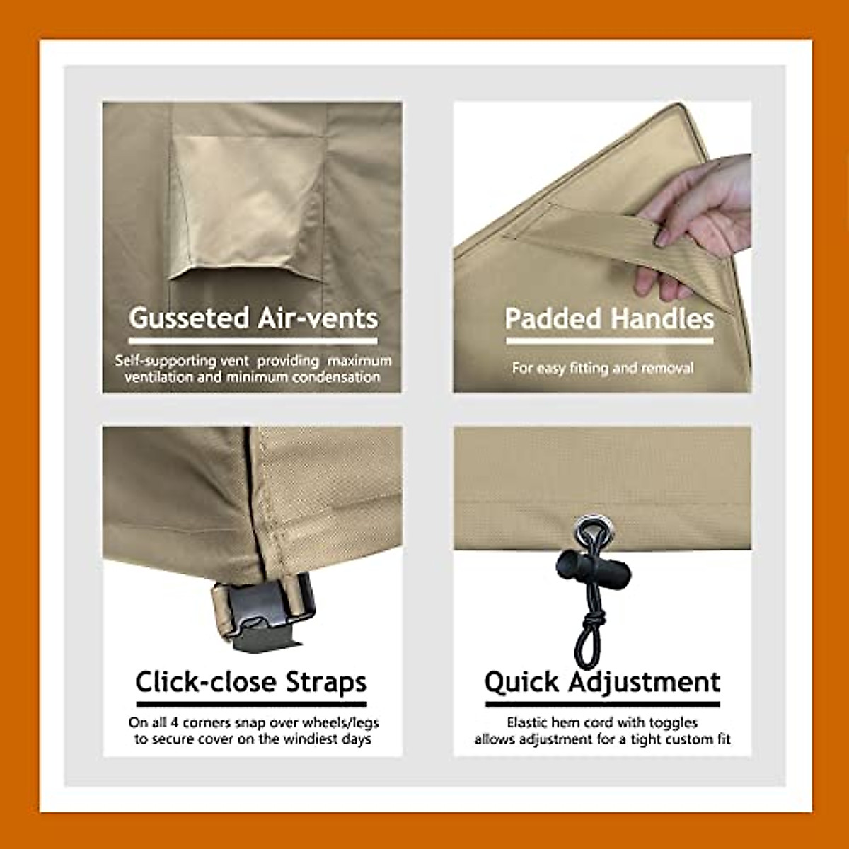 Flexiyard Patio Furniture Covers, 85-inch Outdoor Furniture Cover Waterproof Sectional Sofa Set Cover, Heavy Duty 600D Oxford fabric, General Purpose for Outside lawn Garden Dining Table and Chairs