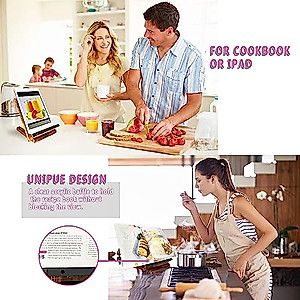 ORIKASO Wedding Gifts for Couples 2023 Engagement Anniversary Newlywed Gift for Couple Bridal Shower Gifts for a Happy Marriage Cookbook Stand Recipe Book Holder for Kitchen