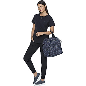 HeartSoul Women's Convertible Bella Backpack, Nurse Backpack for Work, One size, Black All Awareness Ribbon