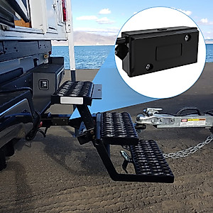 Voilamart 7 Way 8Feet Trailer Cord with 7 Gang Junction Box Kit,7 Way Trailer Wiring Harness Kit,12V Breakaway Switch and Plug Holder,Connector Cable Wiring Harness with Waterproof Junction Box