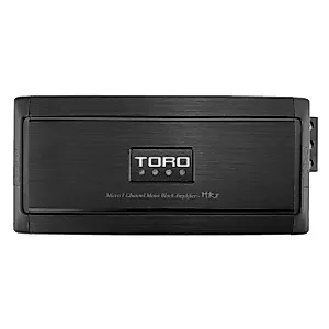 TORO TECH – R6, 8000 Watts MAX – 3200 Watts RMS 0.5Ω Stable Monoblock Car Amplifier Sound Quality Class D Design, Built-in Auto Sensing Turn-On, Subwoofer Amplifier