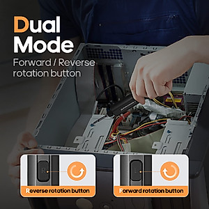 AM ARROWMAX Power Screwdriver, Cordless Mini electric screwdriver set, 34 Magnetic Precision Bits, 4 Gears Torque, Rechargeable Portable Repair Tool Kit for Electronics Laptop Glasses Watch (SES)