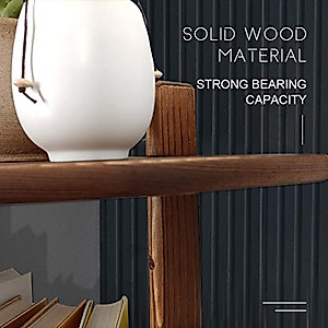 OUEEGER Floating Corner Shelf, Wood Corner Shelves Floating Wall Mounted, Small Book Corner Shelves for Living Room, Bedroom, Kitchen