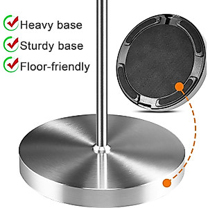 【Upgraded】 Dimmable Floor Lamp for Living Room, 1100 Lumens LED Edison Bulb Included, Simple Standing Lamp with Linen Lamp Shade, Modern Tall Lamp for Living Room Bedroom Office Dining Room Dorm