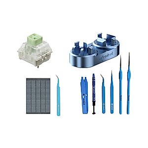 Bundle of 120 Kailh Box Jade Switches | Ranked Premium CNC Machined Switch Opener | HTV + PC Switch Film and Lube kit