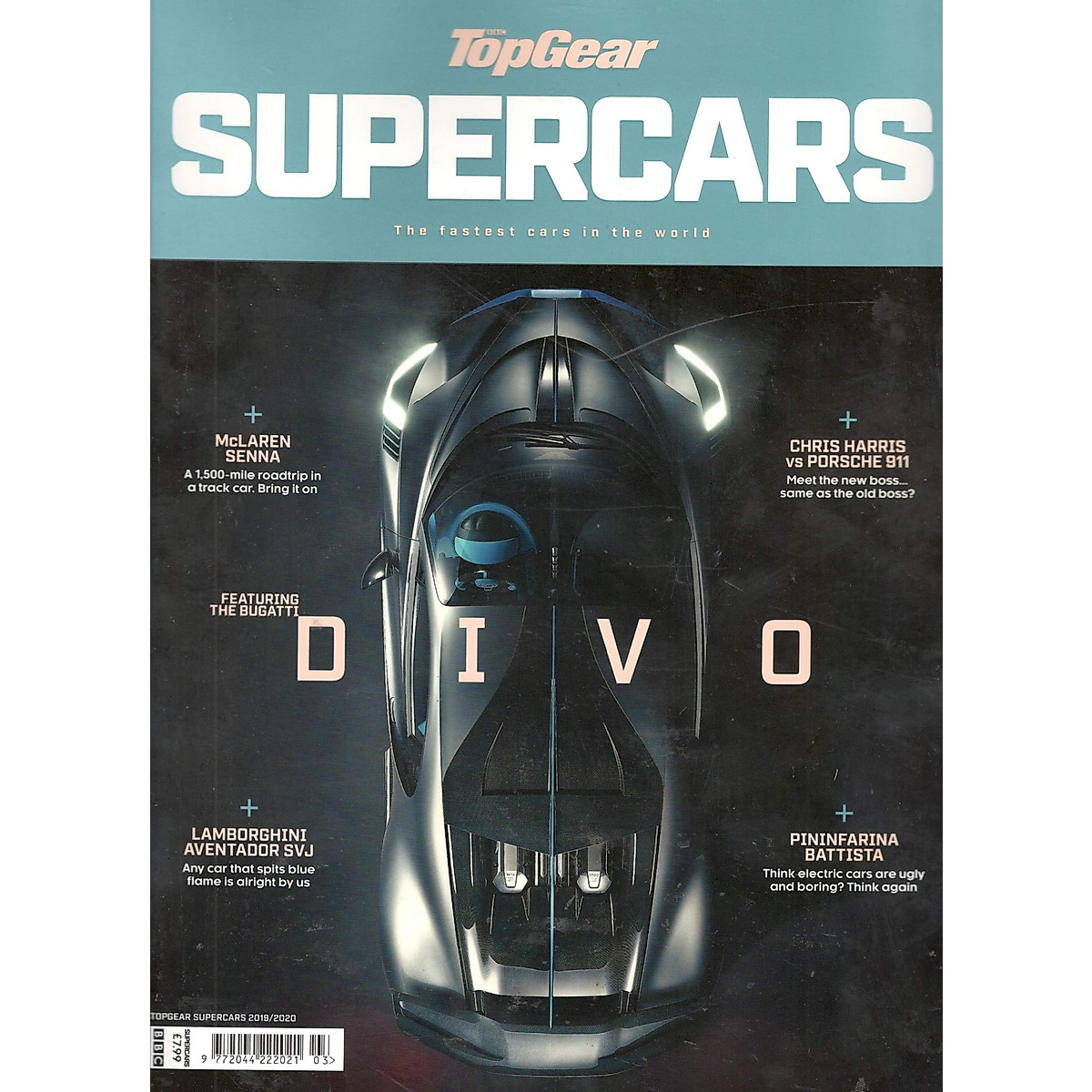 BBC Top Gear Magazine (2019) Supercars: The Fastest Cars in the World Bugatti Divo Cover