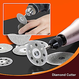 Cutting Wheel Set for Rotary Tool 36pcs High speed steel circular saw blade,Toolman Set Includes: 10PC Diamond Cutte, Compatible with dewalt, makita, ryob,and skill bosch.