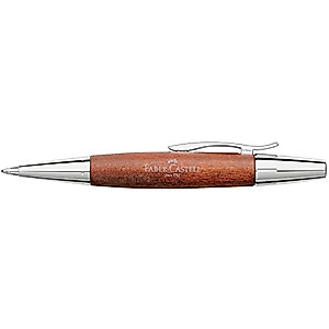 Faber-castell E-Motion BRWN Wood/Chrome Bpnt