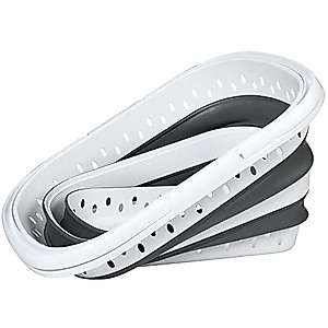 Haundry Collapsible Laundry Basket - 42L Foldable Plastic Laundry Hamper with Handles, Pop-up Basket for Laundry, Portable College Essentials Clothes Hamper