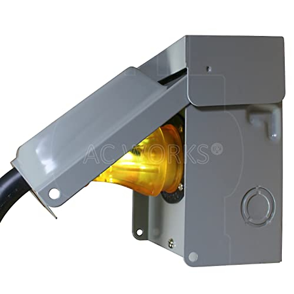 AC WORKS [TEL1430] Geneartor L14-30P 30A 4-Prong Locking Plug to CS6364 50A Transfer Switch (10)