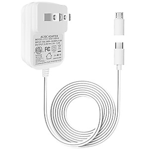 5V AC DC Charger Power Cord with Type-C and Micro USB DC Connector ETL Certificate, for DC 5 Volts 1.5A 1A Android Smart Phone, Kindle Fire, Tablet and More 5Vdc Devices.