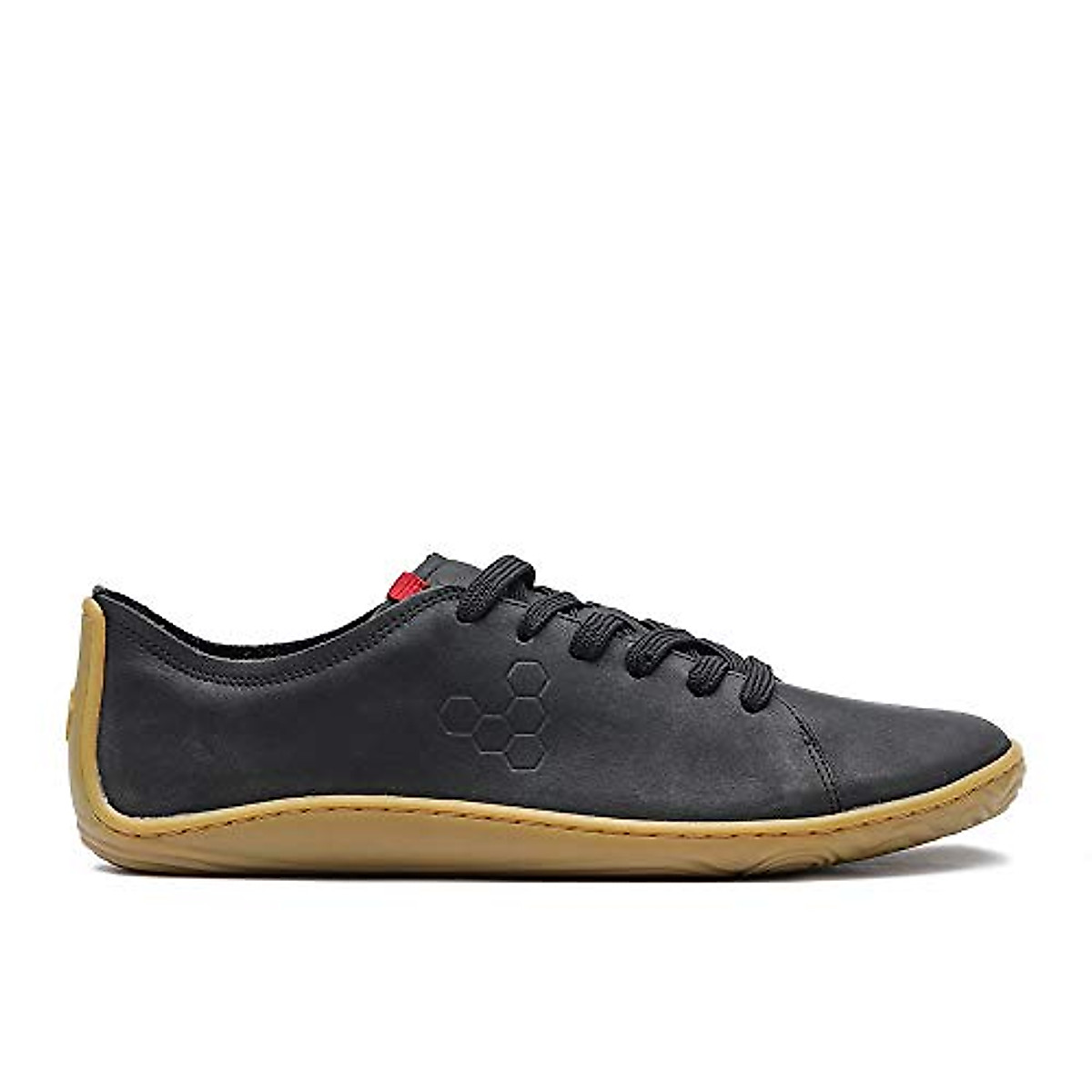 Vivobarefoot Addis, Womens Classic Leather lace-up with a Barefoot Feel & a Social Conscience Black