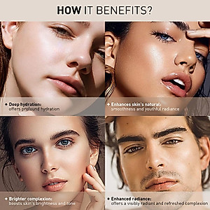 AIWEI Face Moisturizer Collagen Cream - Moisturizing, Hydrating & Recovery - Day Night Face Cream with Retinol and Hyaluronic Acid for Men & Women - 1.7 oz