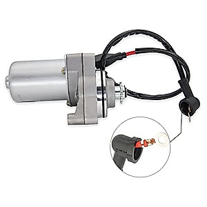 3 Bolt Starter Compatible for 125cc 110cc 100cc 90 cc 70cc 50cc Tao Tao ATV Dirt Bike Go Karts Four Wheeler Pit Bike 3 Bolt Starter Motor with Line