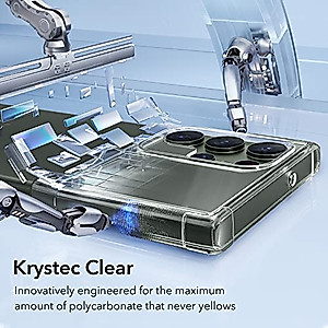 ESR for Samsung Galaxy S23 Ultra Case, S23 Ultra Phone Krystal Clear Case, Ultra-Yellowing Resistant, Military-Grade Drop Protection, Case for Samsung S23 Ultra, Transparent Slim Phone Cover, Clear