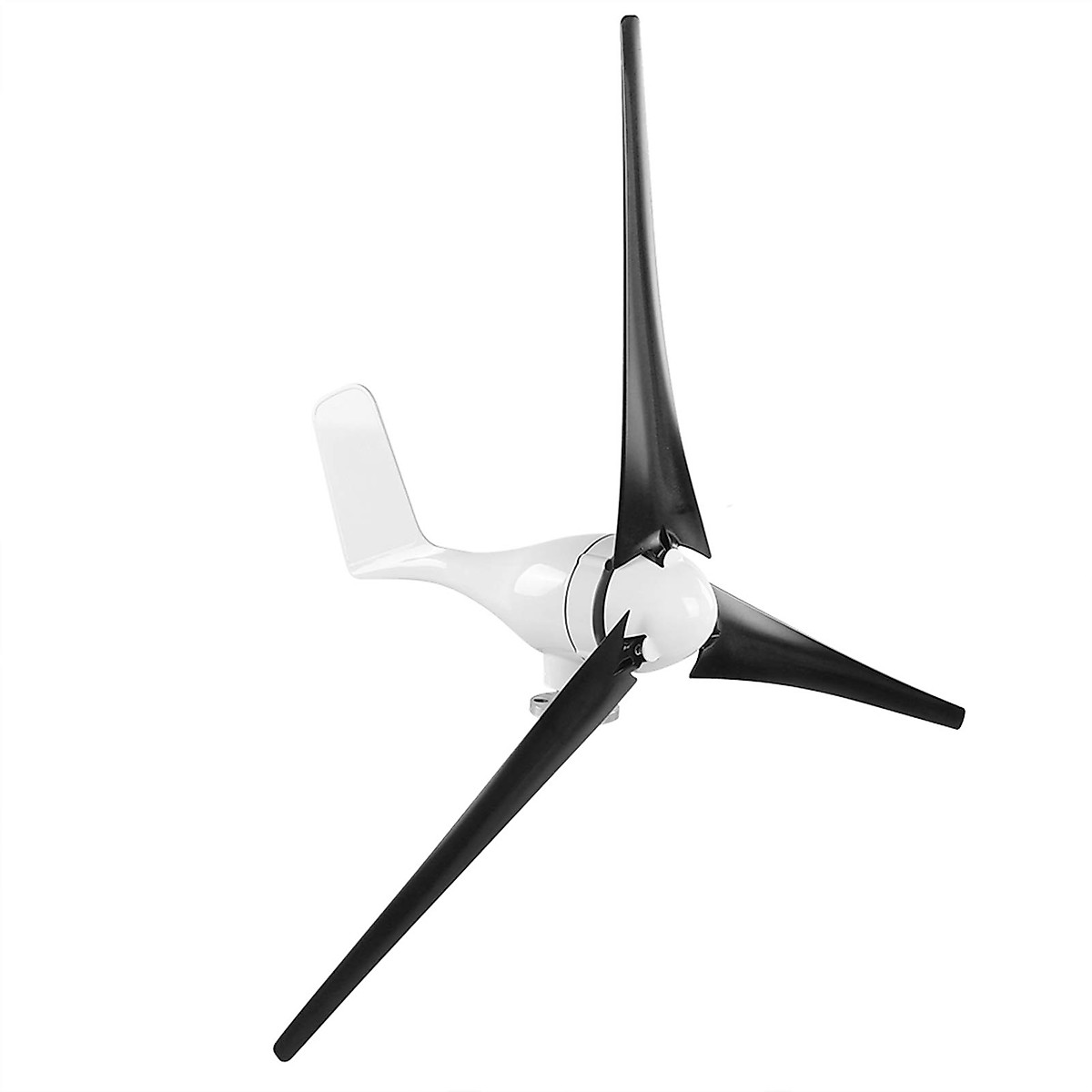 1200W Small Wind Generator Turbines Kit 3 Blades Generator Power Parts Turbines Kit for Marine Home Charging(Black 48V)