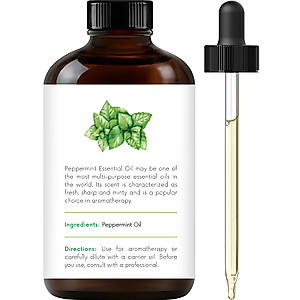 Handcraft Blends Peppermint Essential Oil - Huge 4 Fl Oz - 100% Pure and Natural - Premium Grade with Glass Dropper