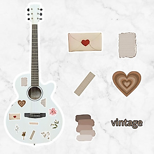 120Pcs Vintage Stickers, Waterproof Scrapbook Aesthetic Sticker, Daily Planner, Water Bottles, Handbook Junk Diary Stickers Teens Adults, Scrapbooking Supplies for DIY Paper Crafts