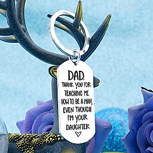 Father's Day Gifts for Men Dad Valentines Day gifts for Him Men Step Dad Daddy Dad Keychain Gifts from Daughter for Him Birthday Father's Day Dad Meaningful Christmas Gifts for Him Dad New Driver Gift