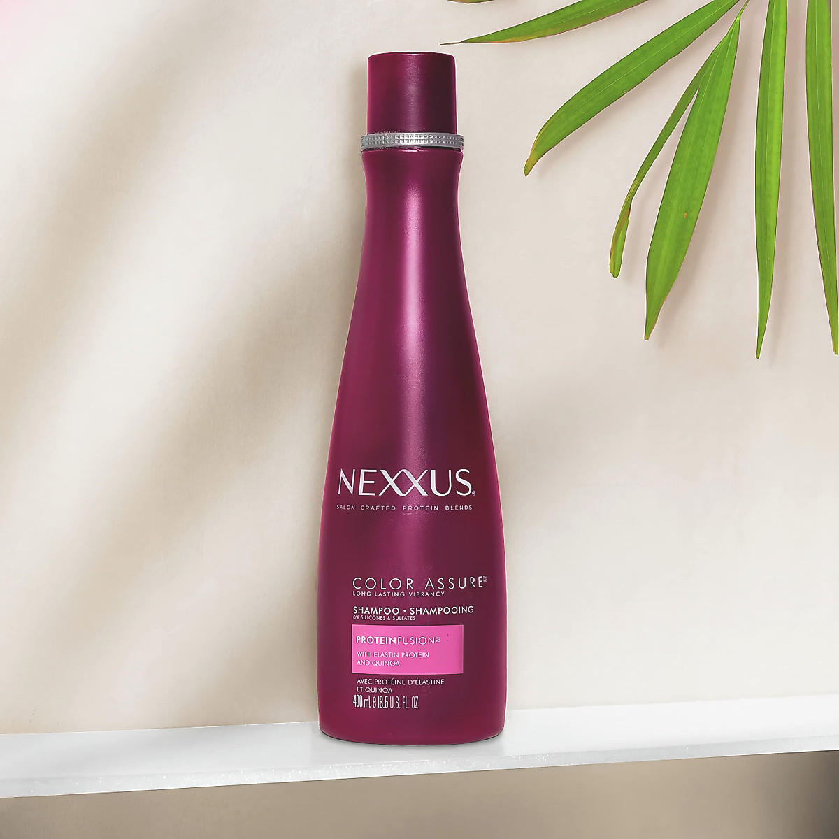 Nexxus Color Assure Shampoo ProteinFusion Twin Pack For Colored Hair Enhanced Color Vibrancy Sulfate-free & Silicone-free 13.5 oz