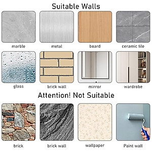 Qianyu 12 Pcs Adhesive Hooks for Hanging Clear Sticky Wall Hooks Heavy Duty Plastic Door Hooks No Drilling Strong Waterproof Sticker Hanger for Home Kitchen Bathroom Office Use