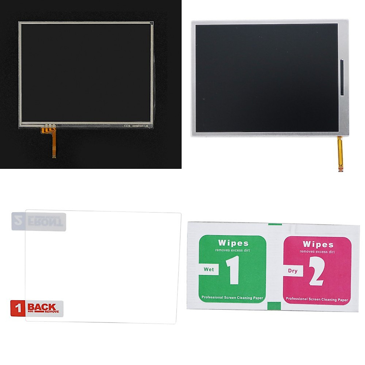 Button Screen and Digitizer for New 2DS XL, YTTL Replacement Parts Accessories Lower Screen LCD Display and Touch Screen for New Nintendo 2DS XL/ LL System Games Console