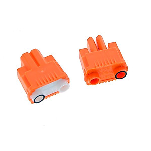 IDEAL Electrical 30-352J 14-12 AWG Luminaire Disconnect, 2-Wire, 6 Amp/600V Max, Orange, Screw Terminal, Screw Connector, Nylon