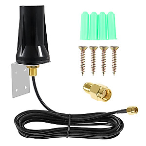 4G LTE Outdoor Wall Mount Waterproof Trail Camera Antenna SMA Male Wall Mount Antenna Compatible with Mobile Sprint 4G LTE Router Gateway Modem Cellular Hunting Camera Outdoor Mobile Security Camera
