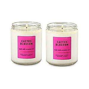 Bath and Body Works Cactus Blossom Single Wick Candle 7 Oz. 2 Set