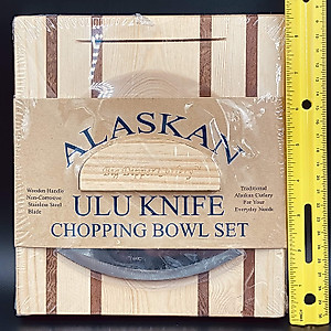 Ulu Knife and Chopping Bowl with Salad Claws