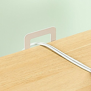 Zinus Connie Metal Framed Desk in Cream